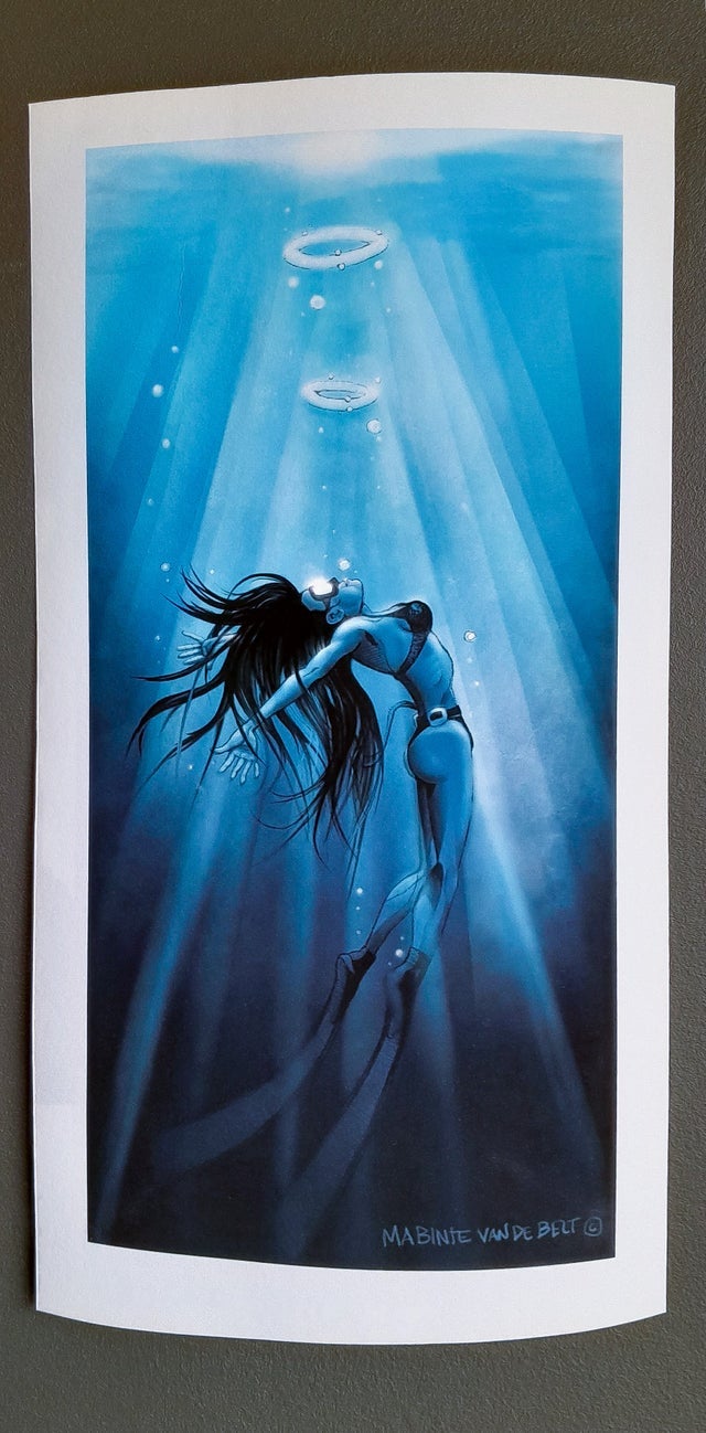 Freediving Art | drawing NO drowning